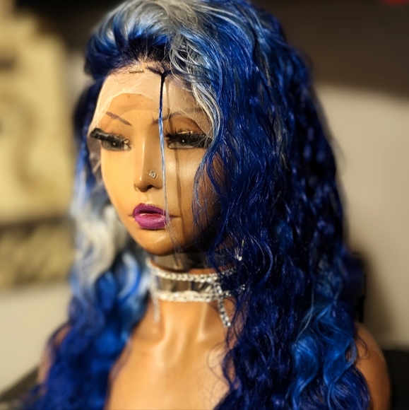 luvme hair | Hair | Blue Ice Silver Blue 3x4 Lace Front Human Hair ...